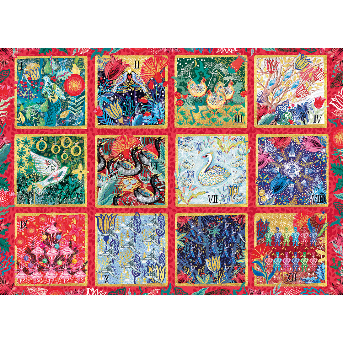 12 Days of Christmas 1000 Piece Jigsaw Puzzle – All Jigsaw Puzzles