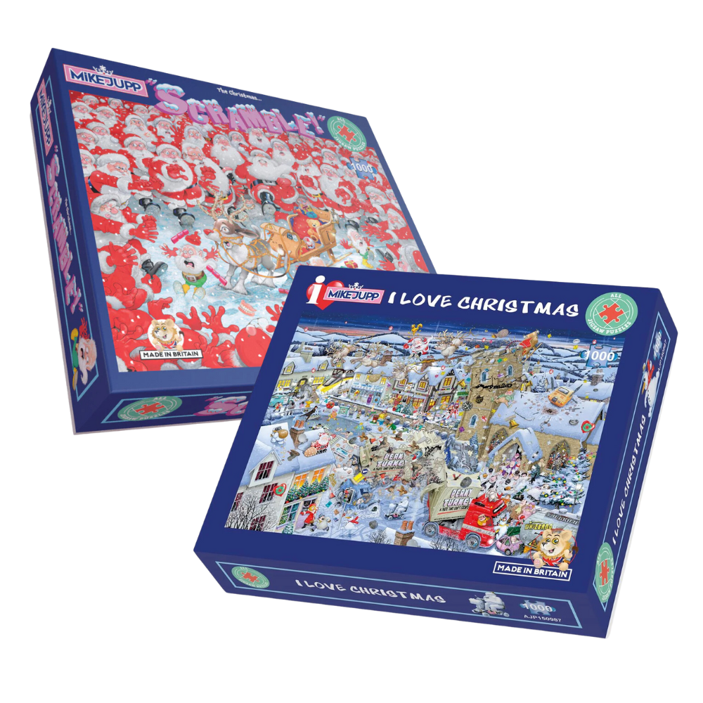 Mike Jupp's Cheery Christmas 1000 Piece Jigsaw Puzzle Bundle – All ...