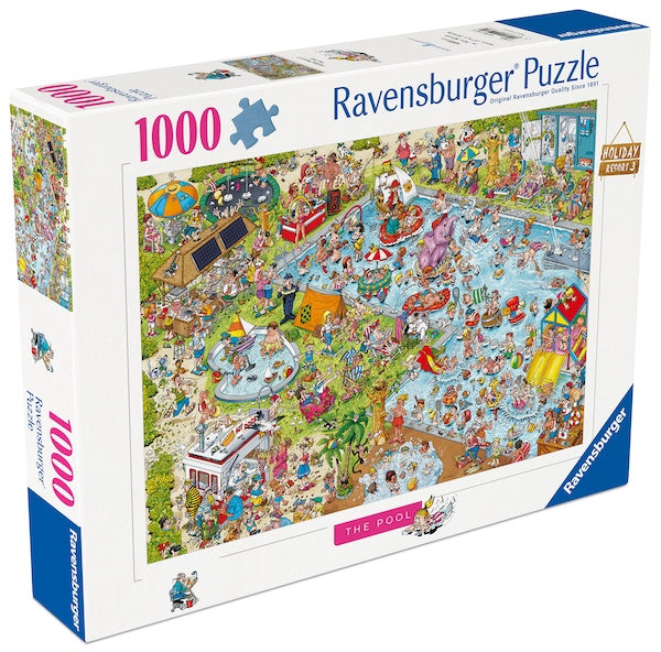 Ray's Comic Series - Holiday Resort No.3 The Pool 1000 Piece Jigsaw Pu ...