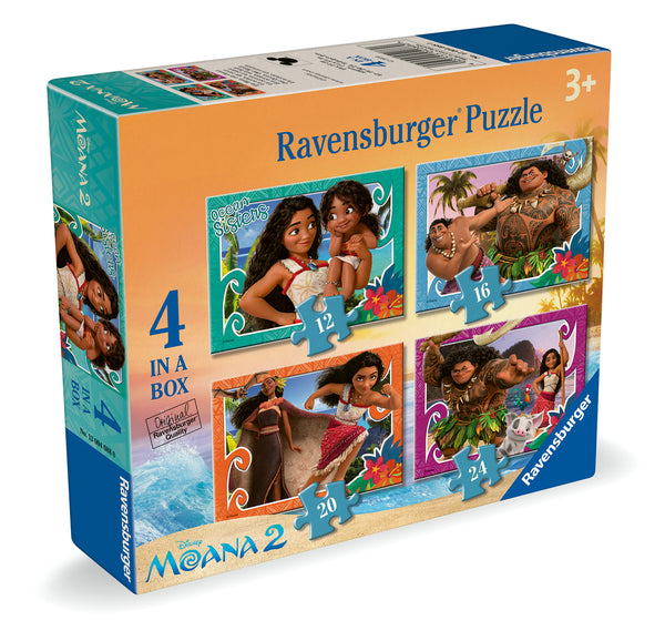 Moana 2 - 4 in a Box( 2, 16, 20, 24 piece Jigsaw Puzzles – All Jigsaw ...