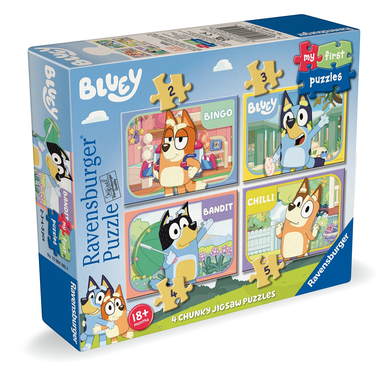 Bluey My First Puzzles 2,3,4,5 Piece Jigsaw Puzzles – All Jigsaw Puzzles