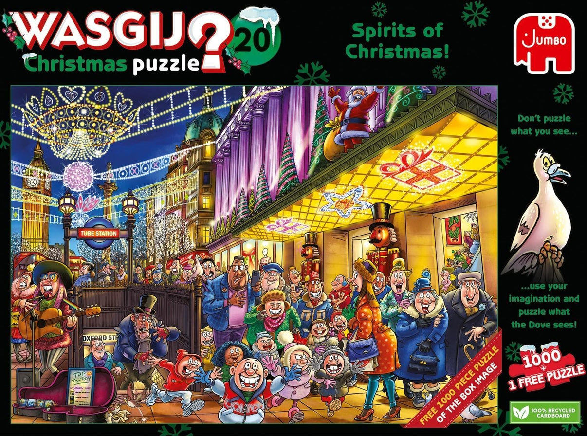 Wasgij 20 Spirits of Christmas 1000 Piece Jigsaw Puzzle – All Jigsaw ...