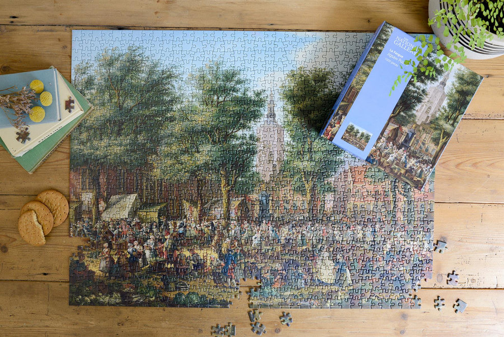 The Grote Markt at The Hague - National Gallery 1000 Piece Jigsaw Puzz ...