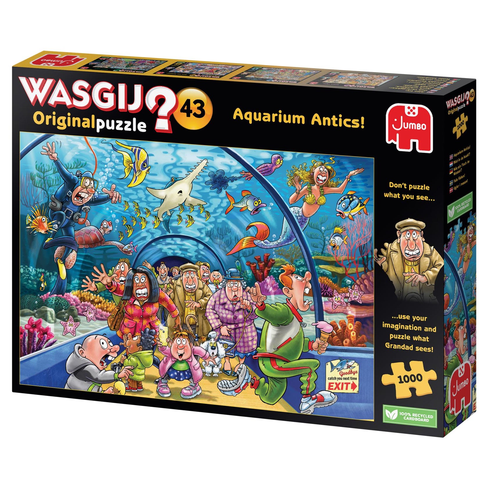 Wasgij Original 43 Aquarium Antics 1000 Piece Jigsaw Puzzle – All ...