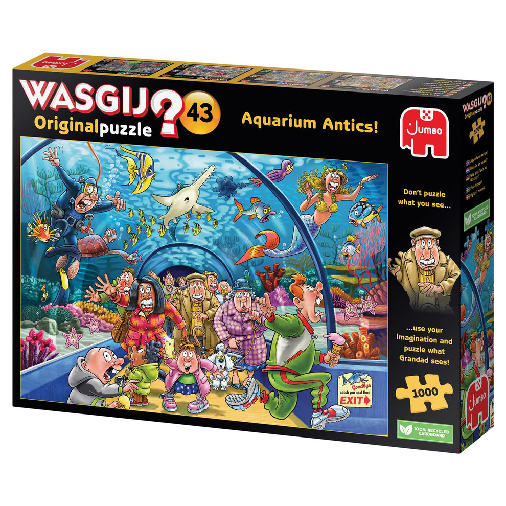 Wasgij Original 43 Aquarium Antics 1000 Piece Jigsaw Puzzle – All ...