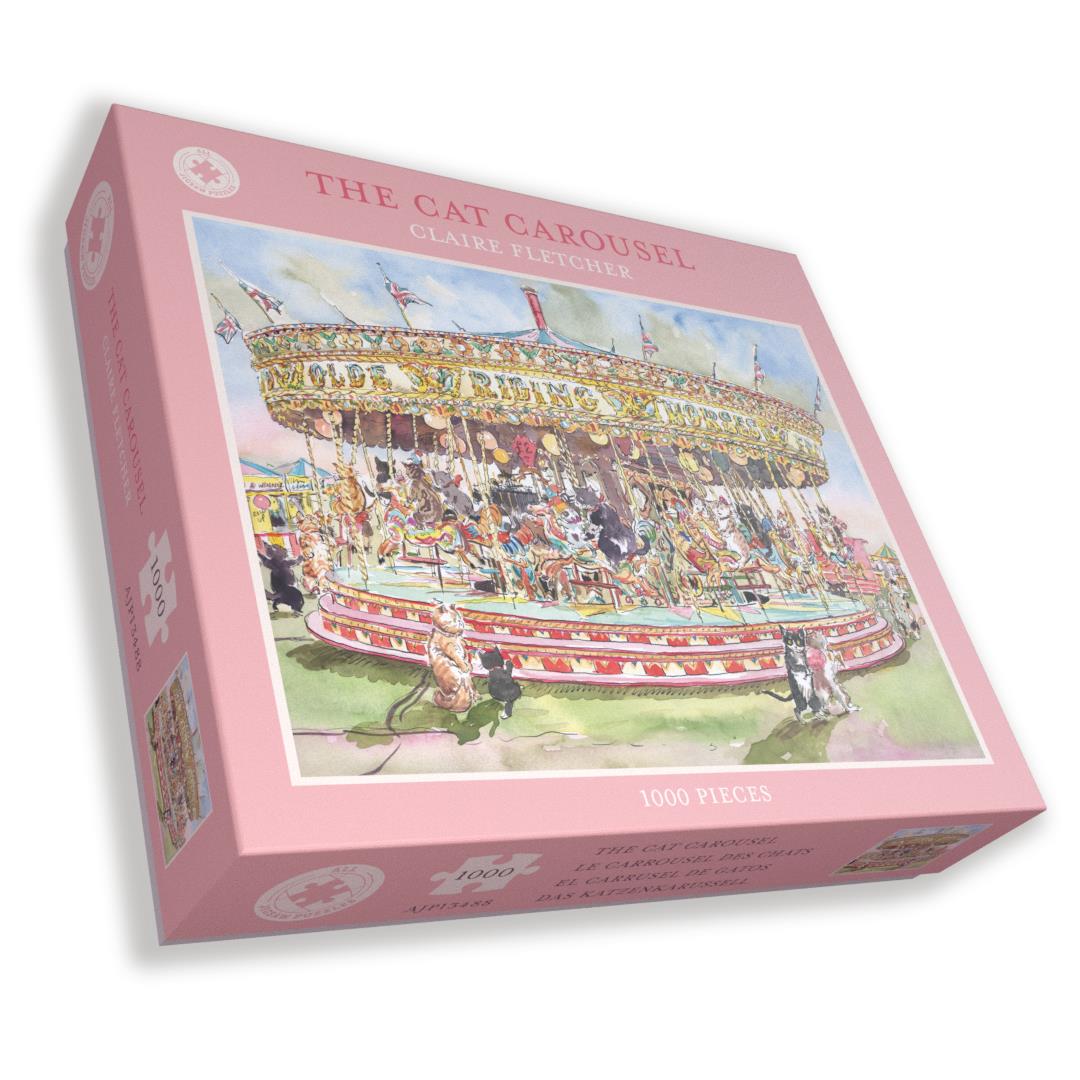 The Cat Carousel 1000 Piece Jigsaw Puzzle – All Jigsaw Puzzles