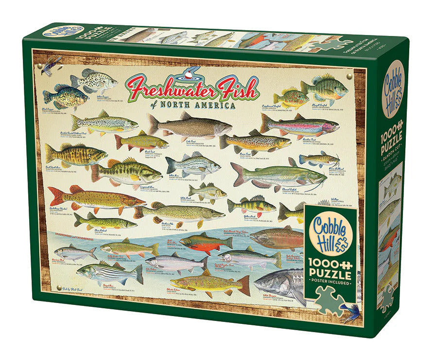 Freshwater Fish of North America 1000 Piece Jigsaw Puzzle – All Jigsaw ...