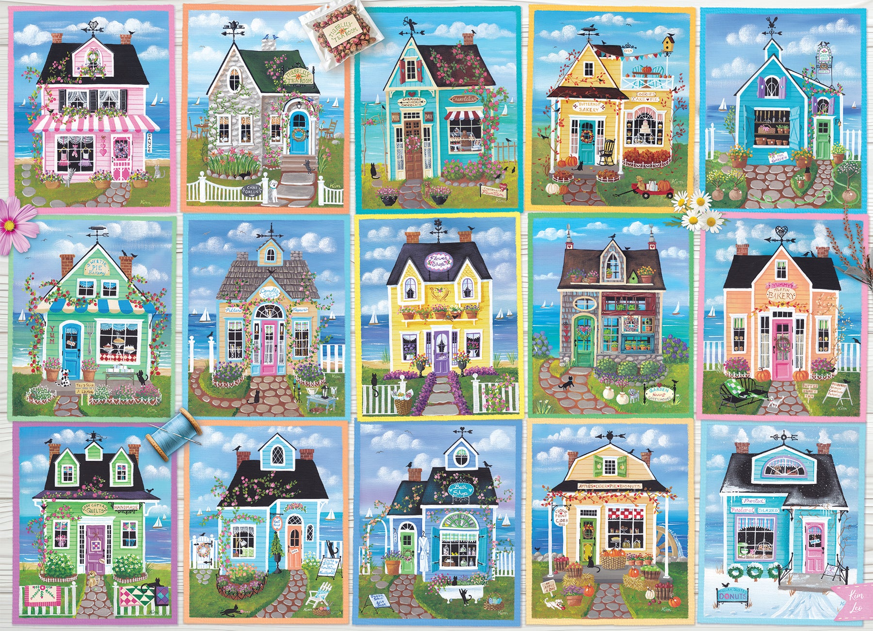 Seaside Shops 1000 Piece Jigsaw Puzzle – All Jigsaw Puzzles