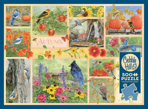 Garden Birds in Autumn 500 Piece Jigsaw – All Jigsaw Puzzles