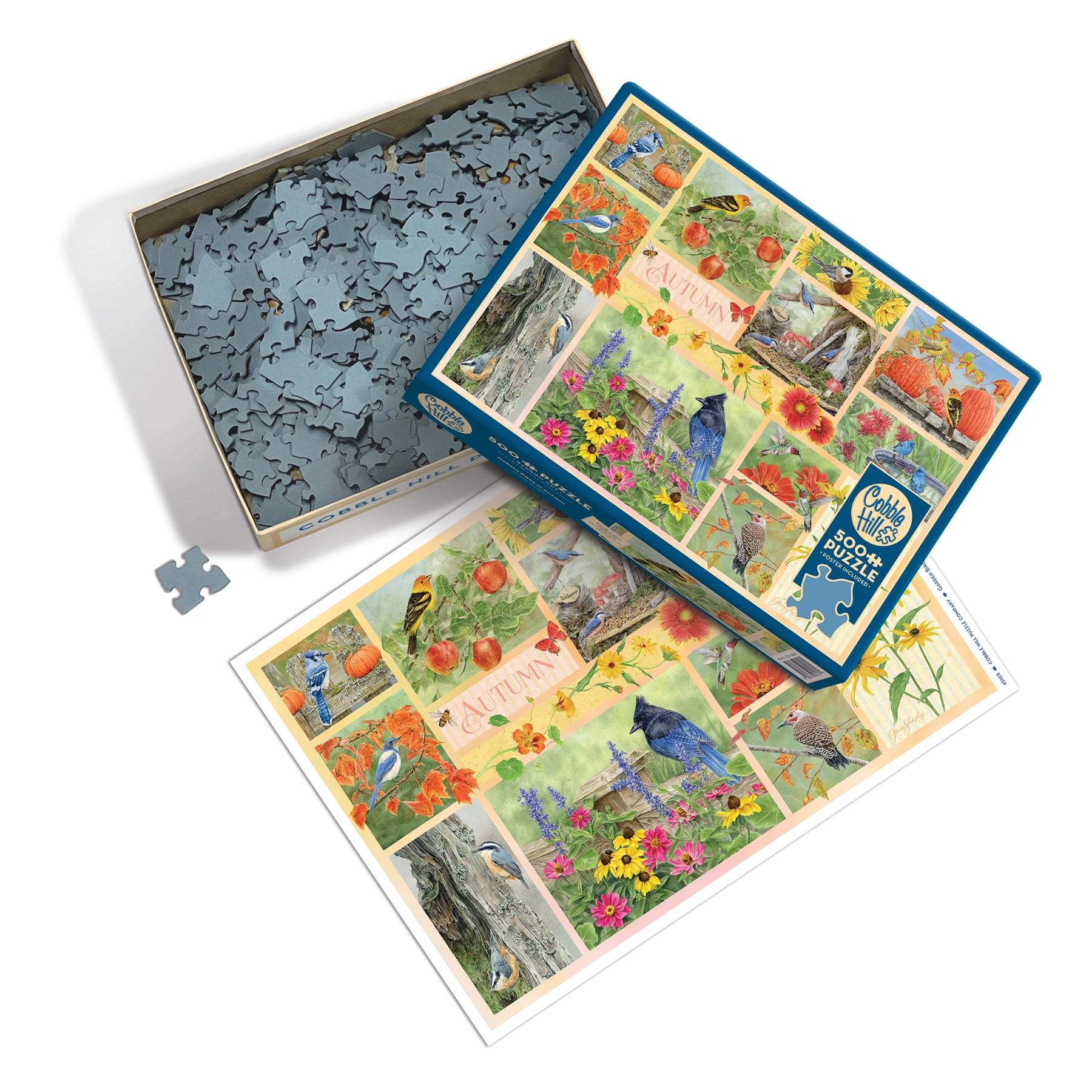 Garden Birds in Autumn 500 Piece Jigsaw – All Jigsaw Puzzles