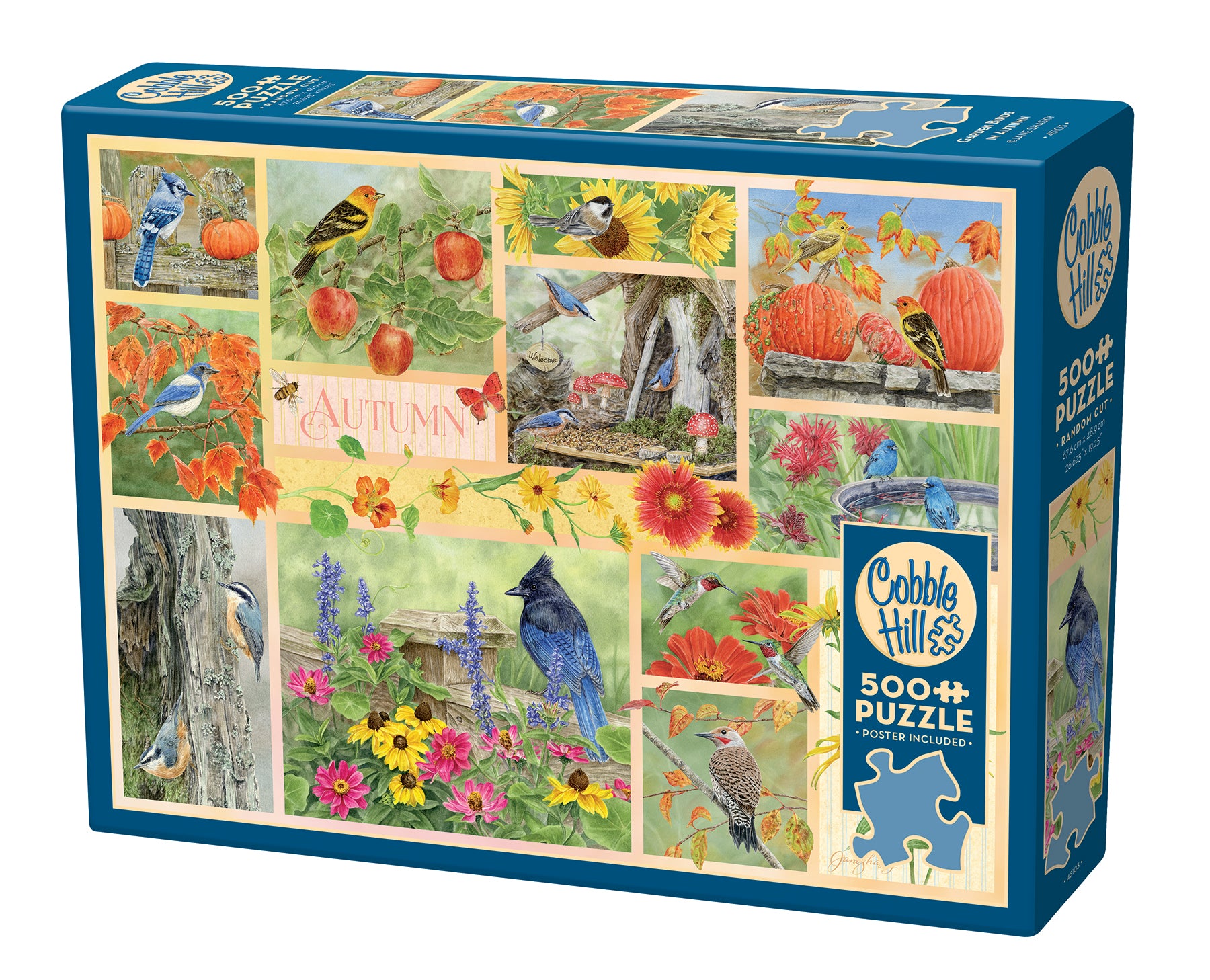 Garden Birds in Autumn 500 Piece Jigsaw – All Jigsaw Puzzles
