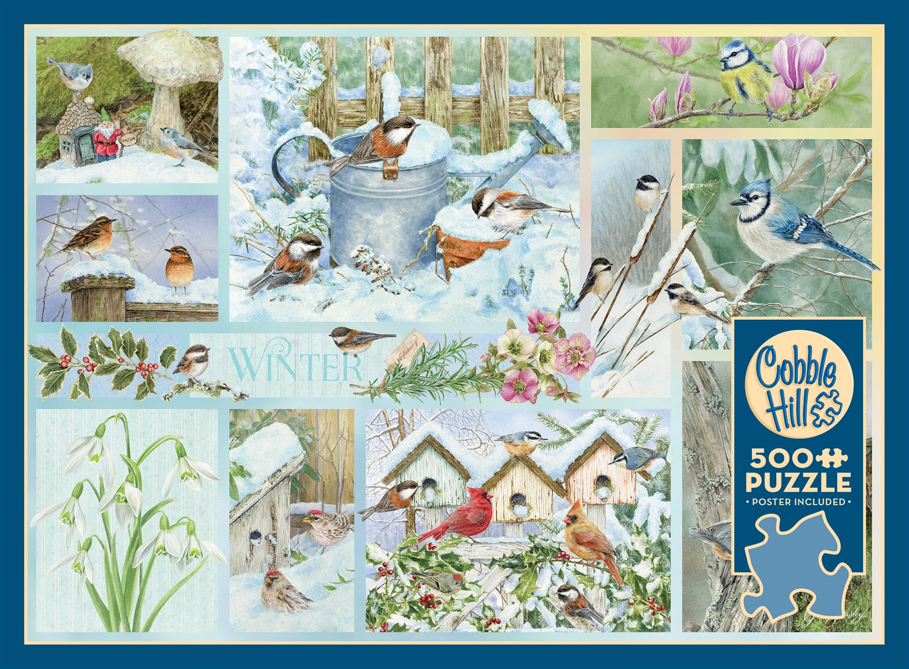 Garden Birds in Winter 500 Piece Jigsaw – All Jigsaw Puzzles