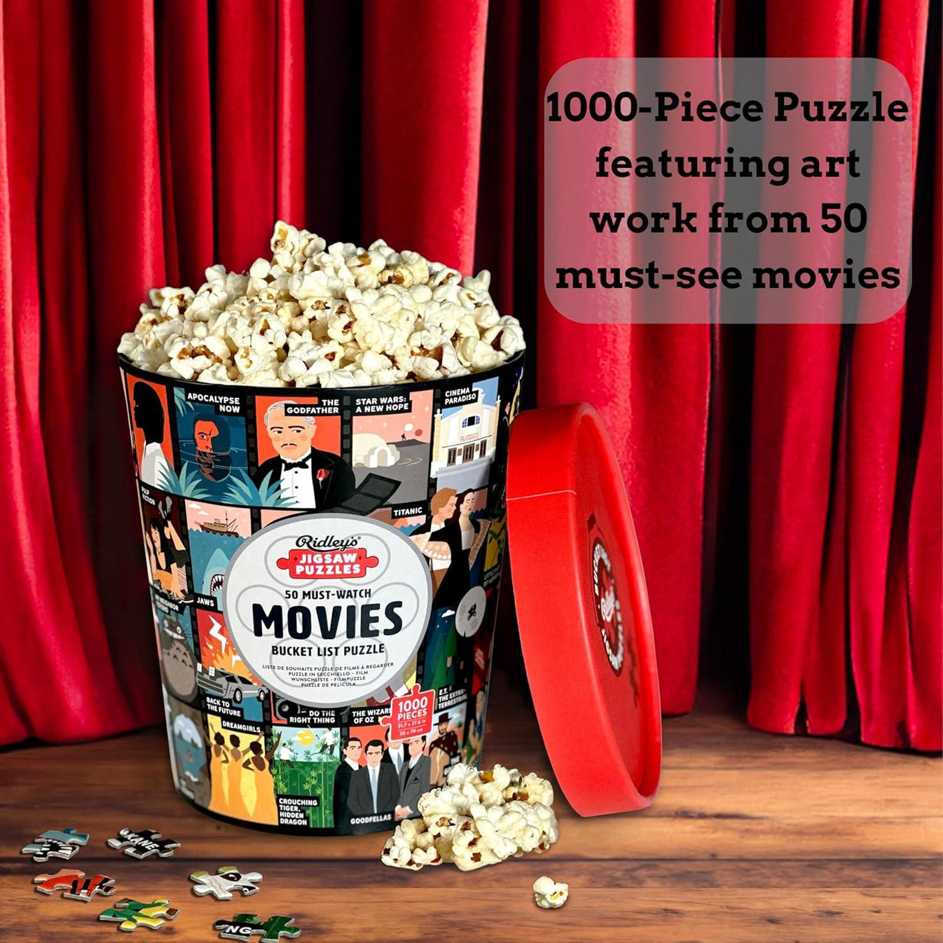 50 Must-Watch Movies Bucket List 1000 Piece Puzzle – All Jigsaw Puzzles