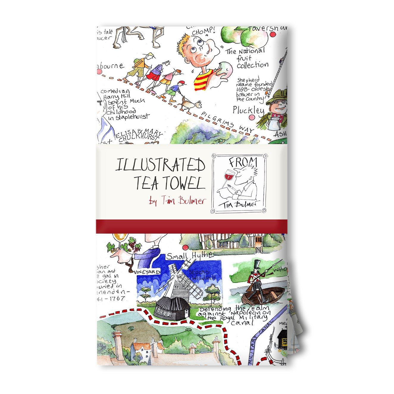 Tim Bulmer Illustrated Tea Towels Kent – All Jigsaw Puzzles