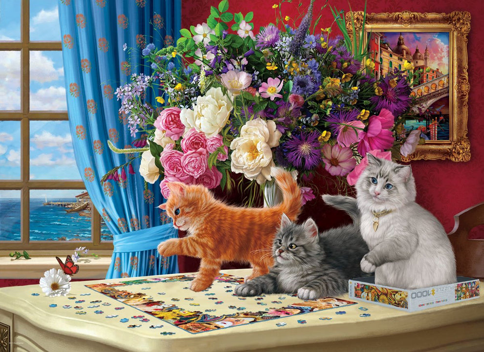 Puzzling Cats 1000 Piece Jigsaw Puzzle – All Jigsaw Puzzles