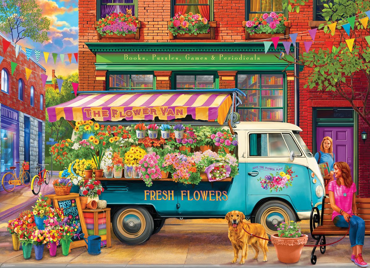 VW Florist 1000 Piece Jigsaw Puzzle – All Jigsaw Puzzles