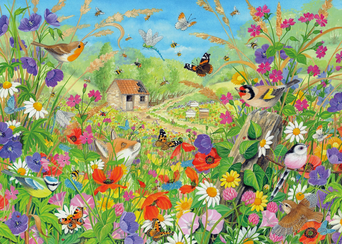 Wildlife Meadow 1000 Piece Jigsaw Puzzle – All Jigsaw Puzzles