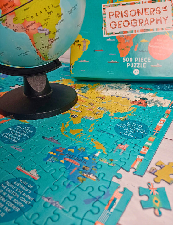 Prisoners of Geography World Map 500 Piece Jigsaw Puzzle | All Jigsaw ...