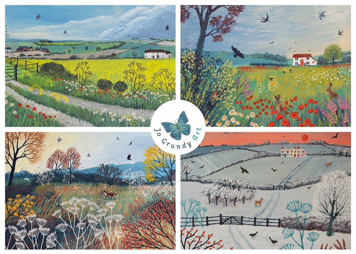 Jo Grundy Four Seasons 1000 Piece Jigsaw Puzzle – All Jigsaw Puzzles