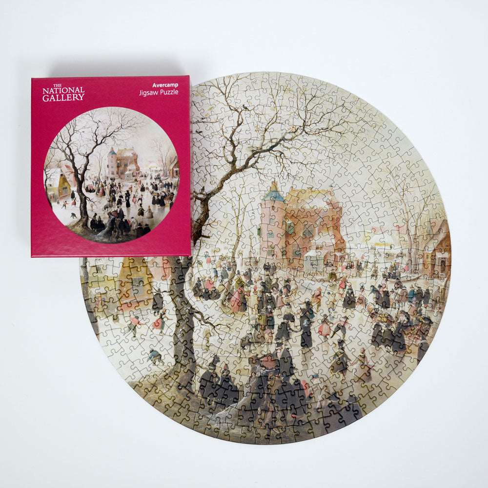 A Winter Scene with Skaters near a Castle - National Gallery 500 Piece ...