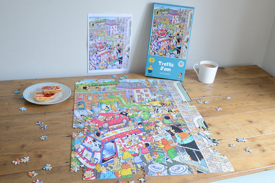 Traffic Jam - Len Epstein 1000 Piece Jigsaw Puzzle – All Jigsaw Puzzles