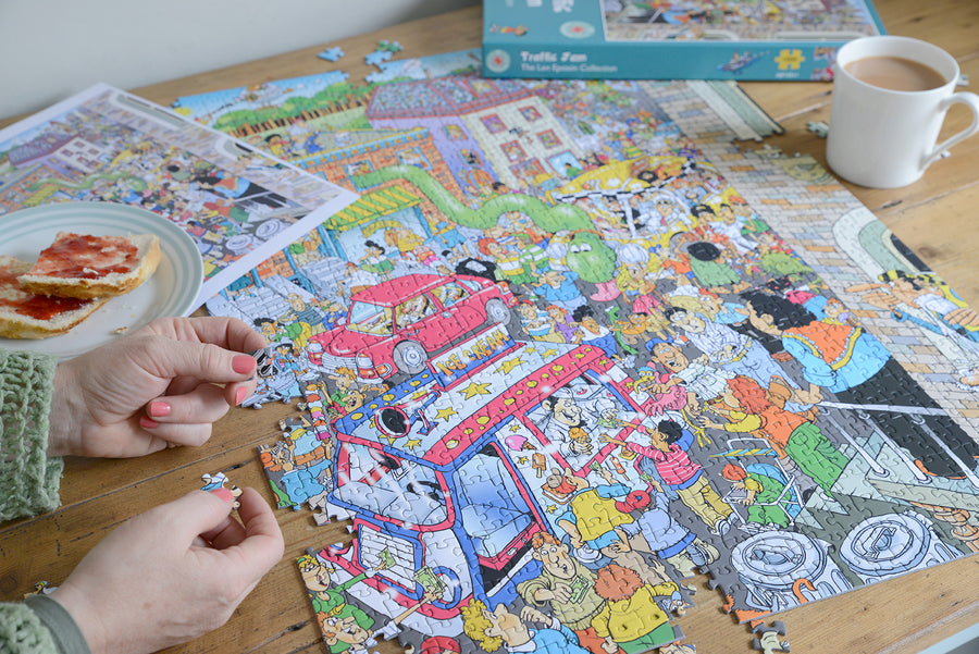 Traffic Jam - Len Epstein 1000 Piece Jigsaw Puzzle – All Jigsaw Puzzles