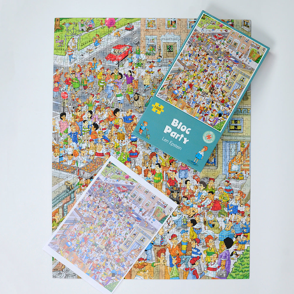 Bloc Party - Len Epstein 1000 Piece Jigsaw Puzzle – All Jigsaw Puzzles