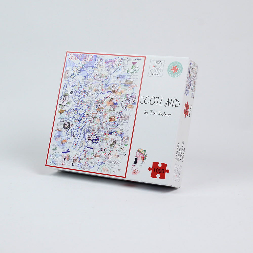 Map of Scotland - Tim Bulmer 1000 Piece Jigsaw Puzzle – All Jigsaw Puzzles