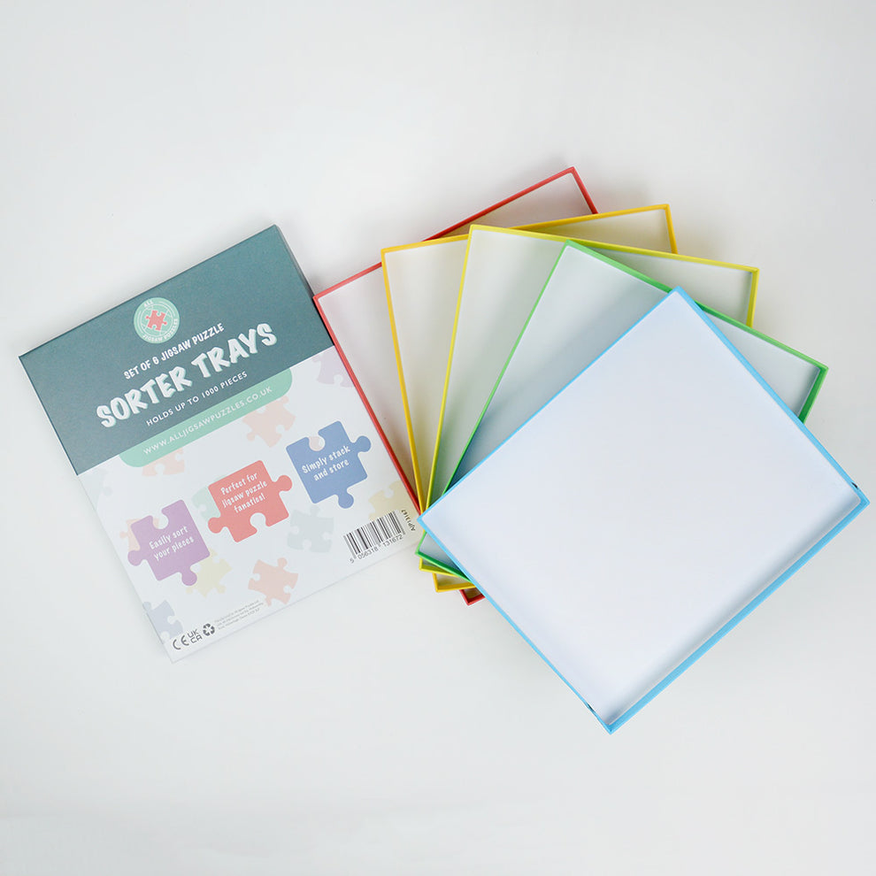 Colourful Cardboard Sorter Trays - Pack of 6 – All Jigsaw Puzzles
