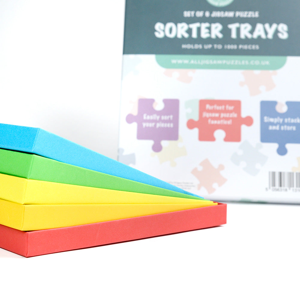 Colourful Cardboard Sorter Trays - Pack of 6 – All Jigsaw Puzzles