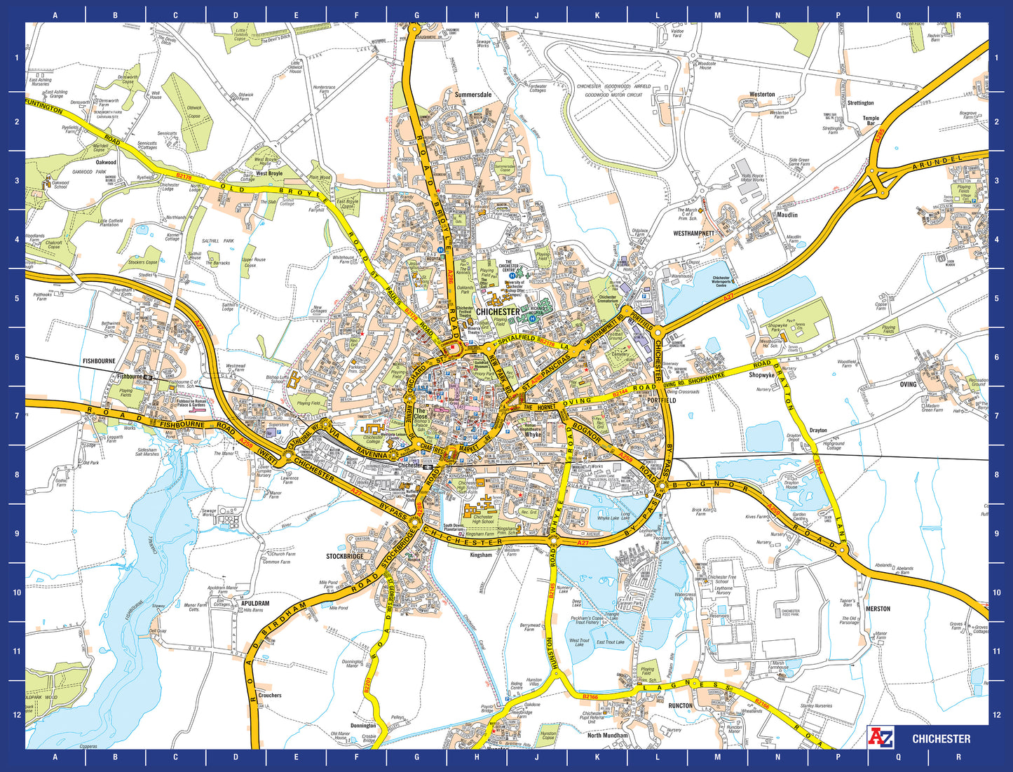 A to Z Map of Chichester 1000 Piece Jigsaw – All Jigsaw Puzzles