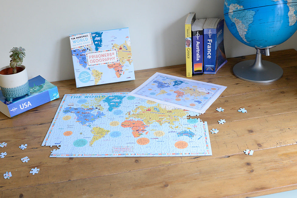 Prisoners of Geography World Map 500 Piece Jigsaw Puzzle | All Jigsaw ...