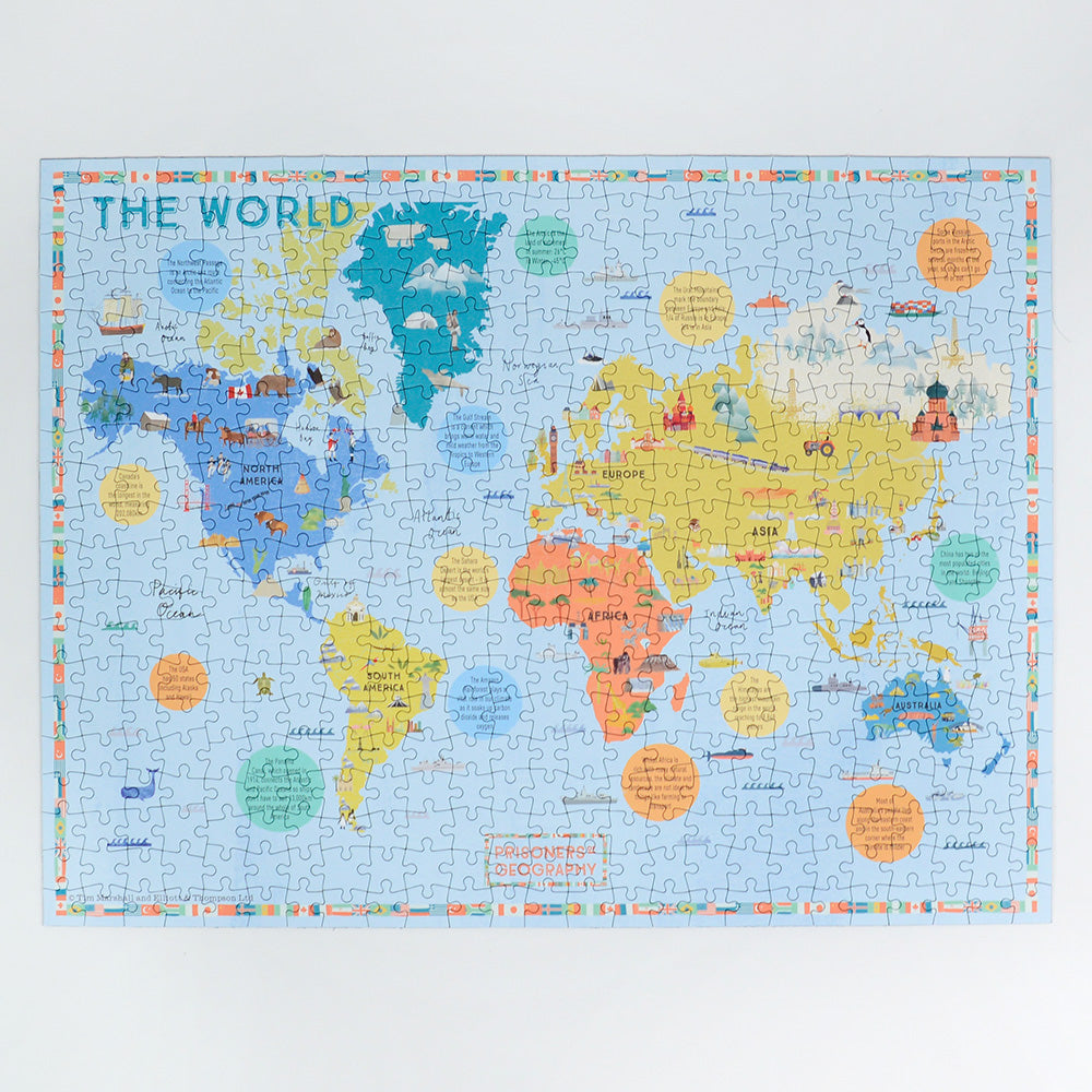 Prisoners of Geography World Map 500 Piece Jigsaw Puzzle | All Jigsaw ...