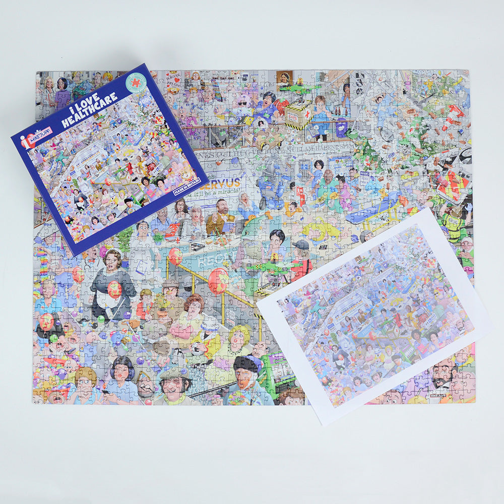 Mike Jupp I Love Healthcare 1000 Piece Jigsaw Puzzle – All Jigsaw Puzzles