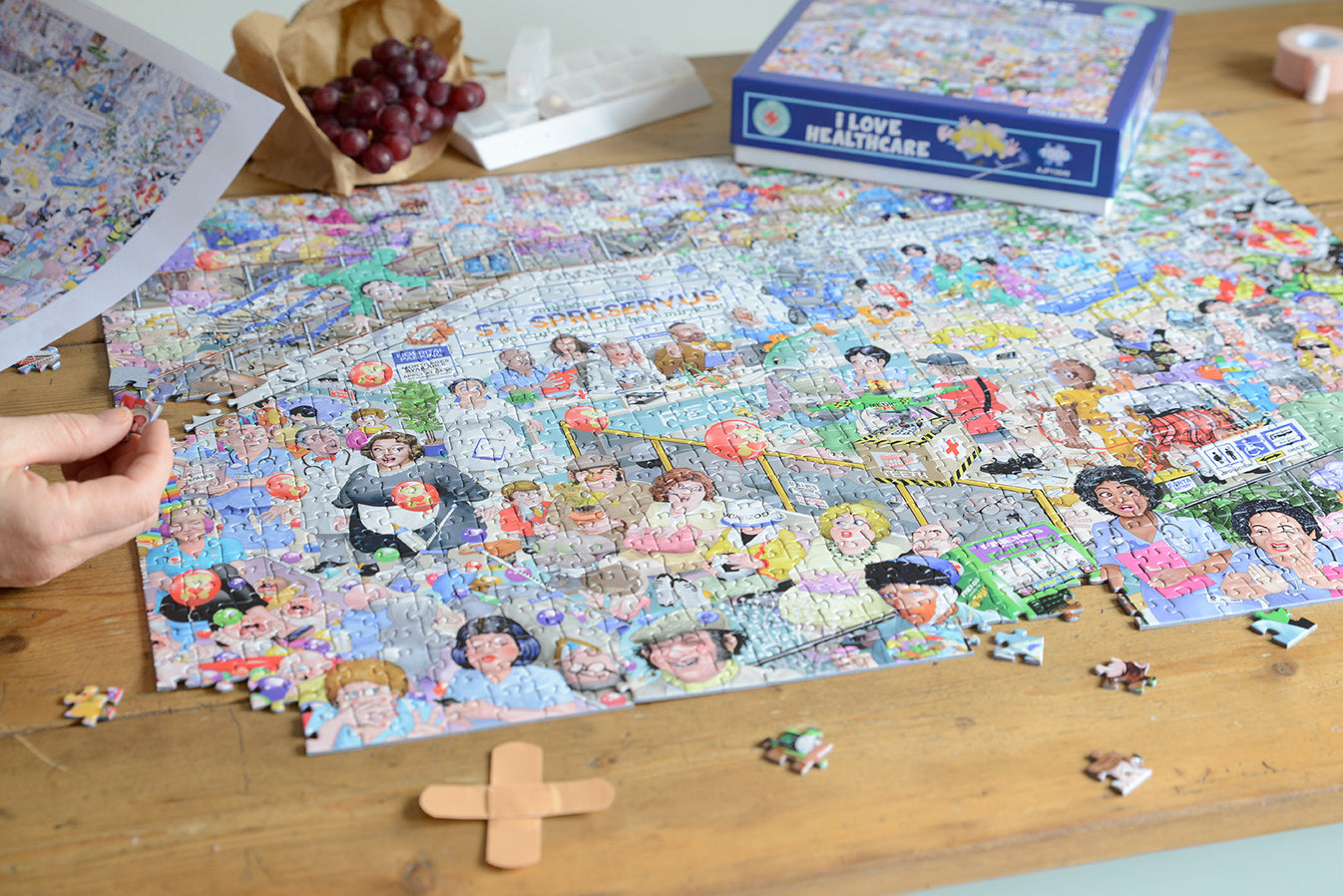 Mike Jupp I Love Healthcare 1000 Piece Jigsaw Puzzle – All Jigsaw Puzzles