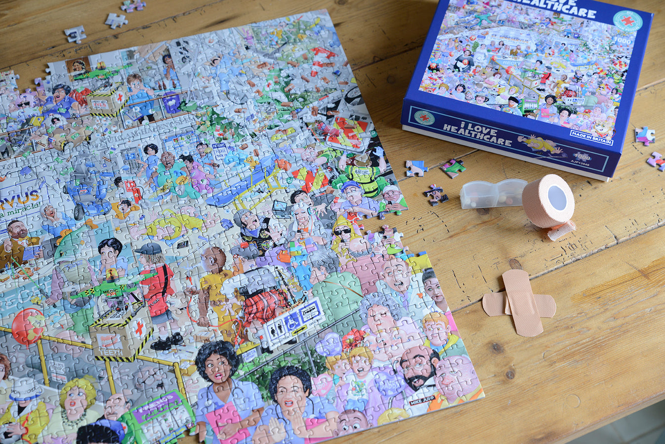 Mike Jupp I Love Healthcare 1000 Piece Jigsaw Puzzle – All Jigsaw Puzzles