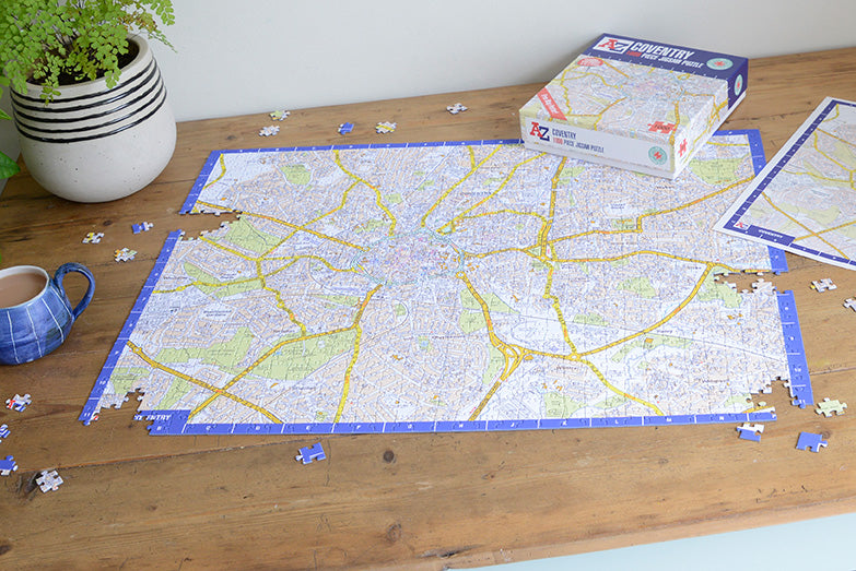 A-Z Map of Coventry 1000 Piece Jigsaw – All Jigsaw Puzzles
