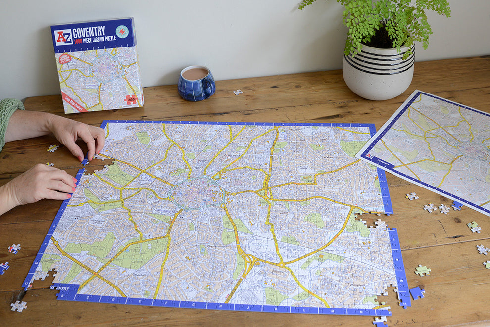A-Z Map of Coventry 1000 Piece Jigsaw – All Jigsaw Puzzles