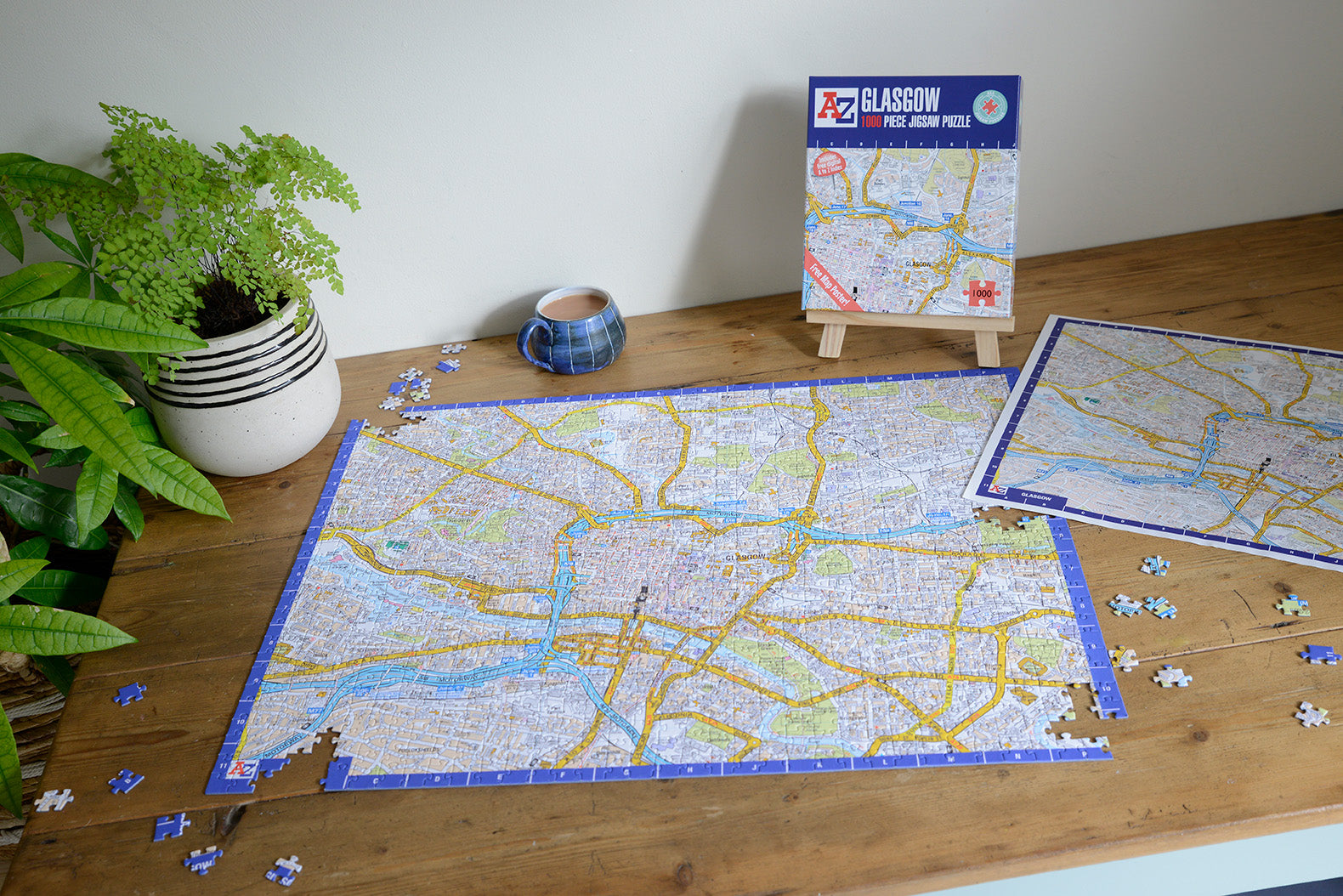 A-Z Map of Glasgow 1000 Piece Jigsaw – All Jigsaw Puzzles
