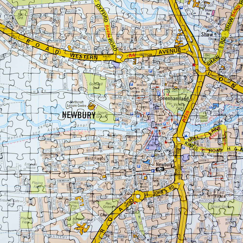A-Z Map of Newbury 1000 Piece Jigsaw – All Jigsaw Puzzles