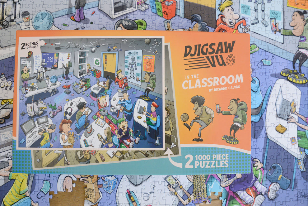 Djigsaw Vu In the Classroom 2 x 1000 Piece Jigsaw Puzzle Set – All ...