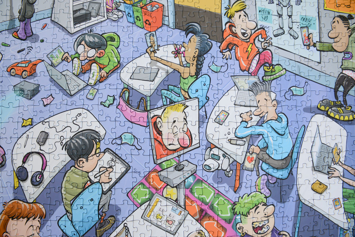 Djigsaw Vu In the Classroom 2 x 1000 Piece Jigsaw Puzzle Set – All Jigsaw Puzzles