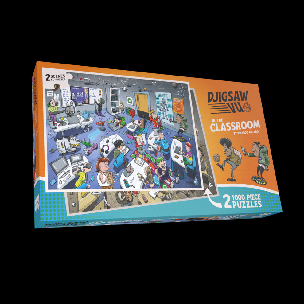 Djigsaw Vu In the Classroom 2 x 1000 Piece Jigsaw Puzzle Set – All ...