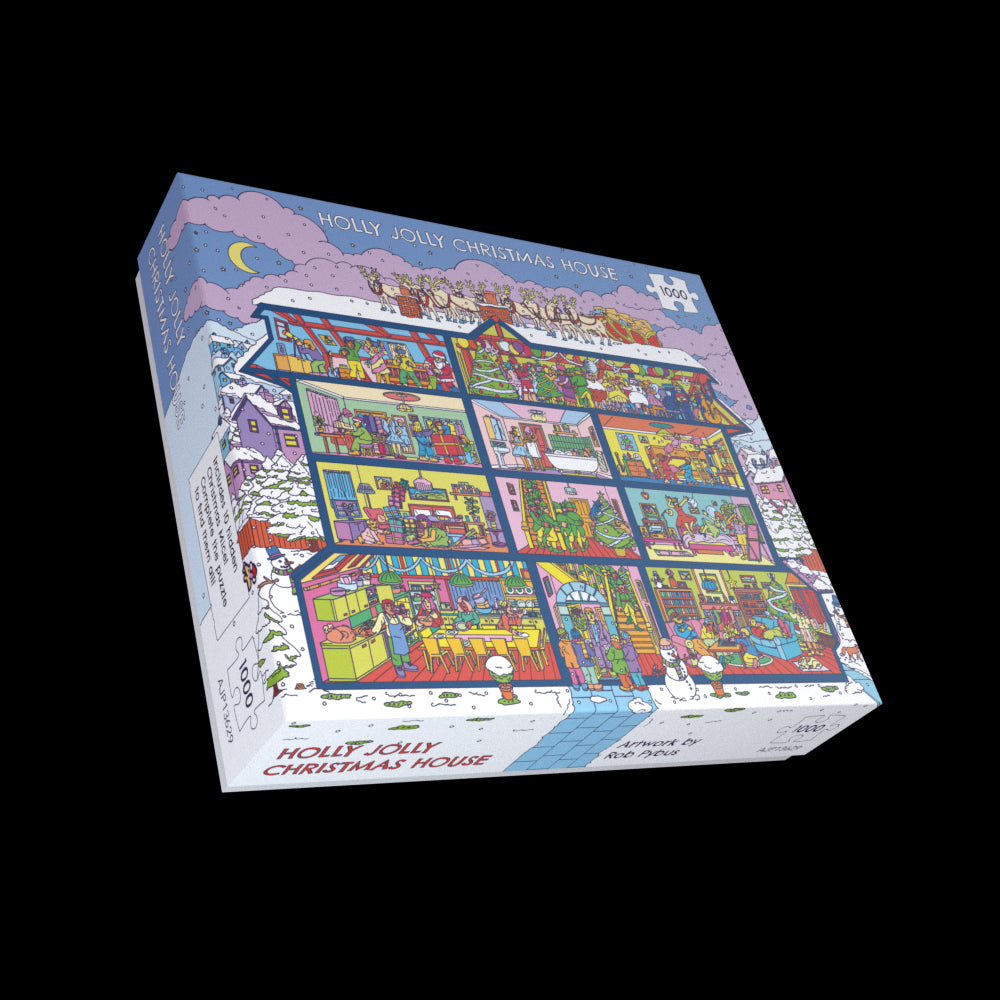 Holly Jolly Christmas House 1000 Piece Jigsaw Puzzle – All Jigsaw Puzzles
