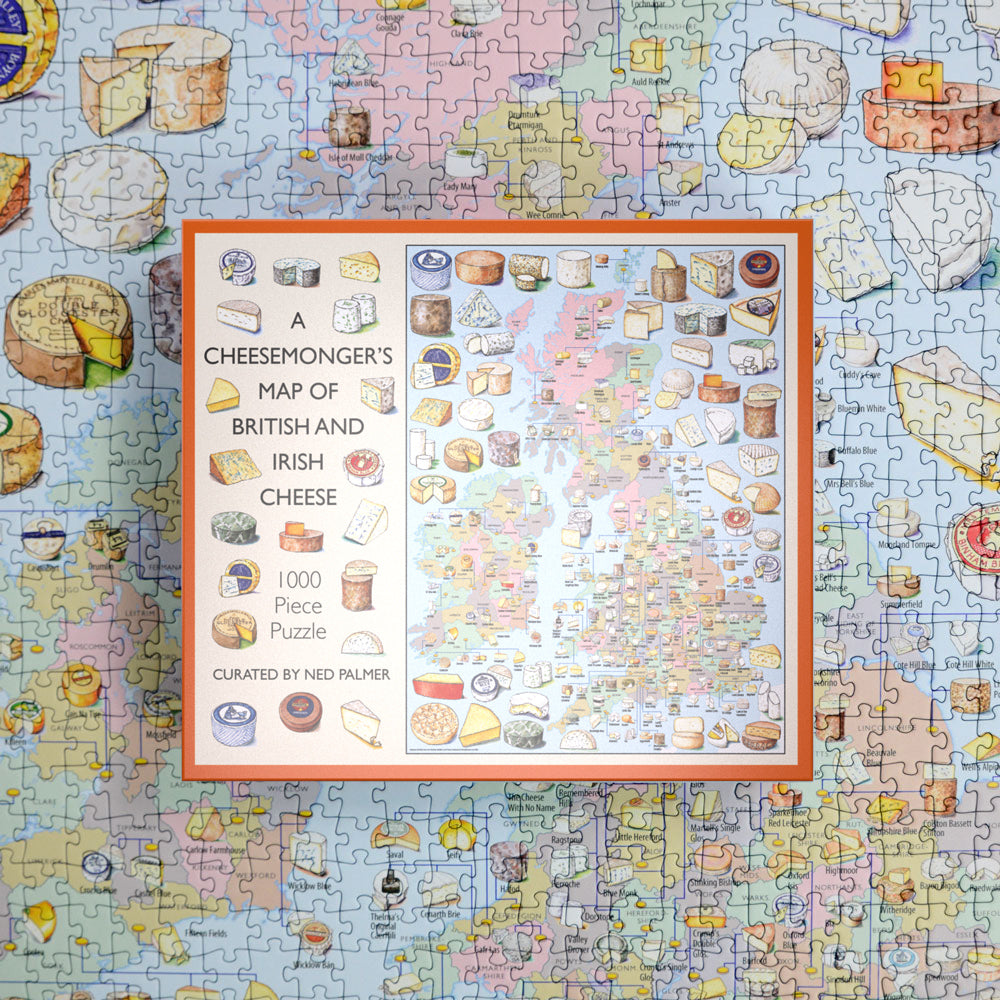 A Cheesemonger's Map of British & Irish Cheese 1000 Piece Jigsaw Puzzl ...