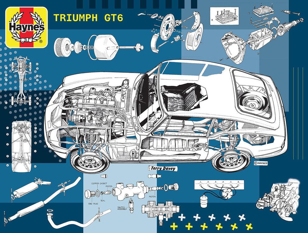 PRE-ORDER Haynes Triumph GT6 60th Anniversary 1000 Piece Jigsaw Puzzle ...