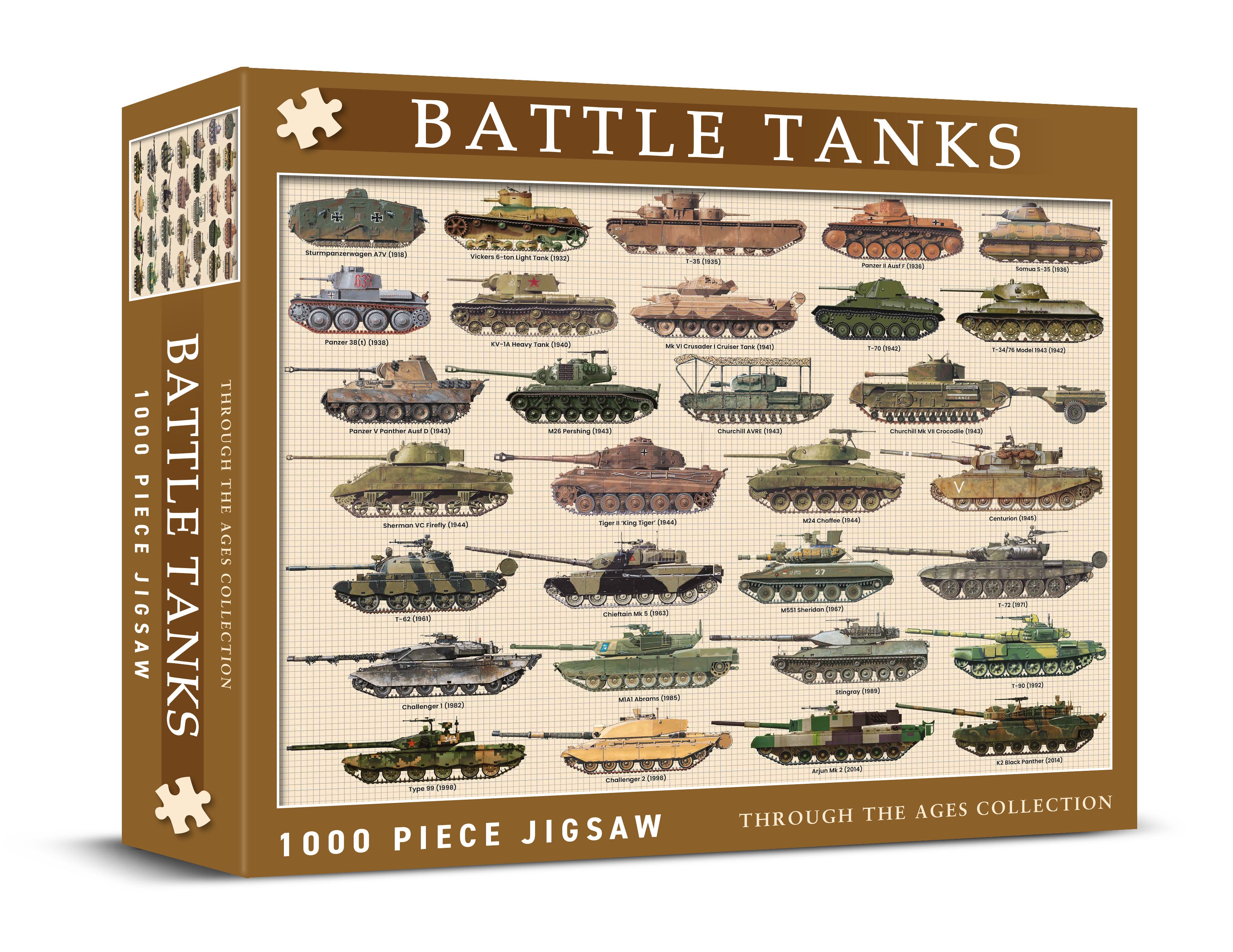 Battle Tanks 1000 Piece Jigsaw Puzzle – All Jigsaw Puzzles