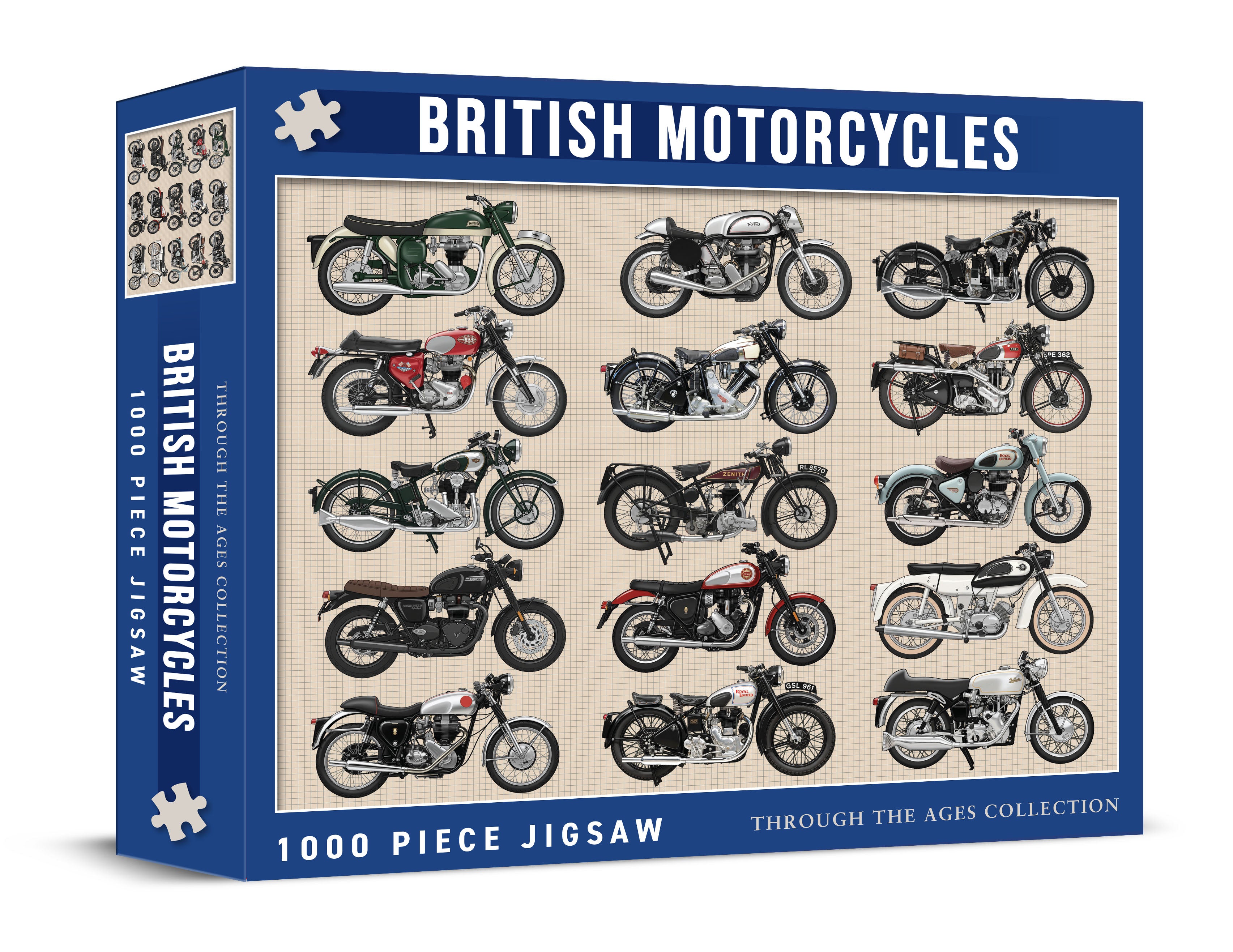 British Motorcycles 1000 Piece Jigsaw – All Jigsaw Puzzles