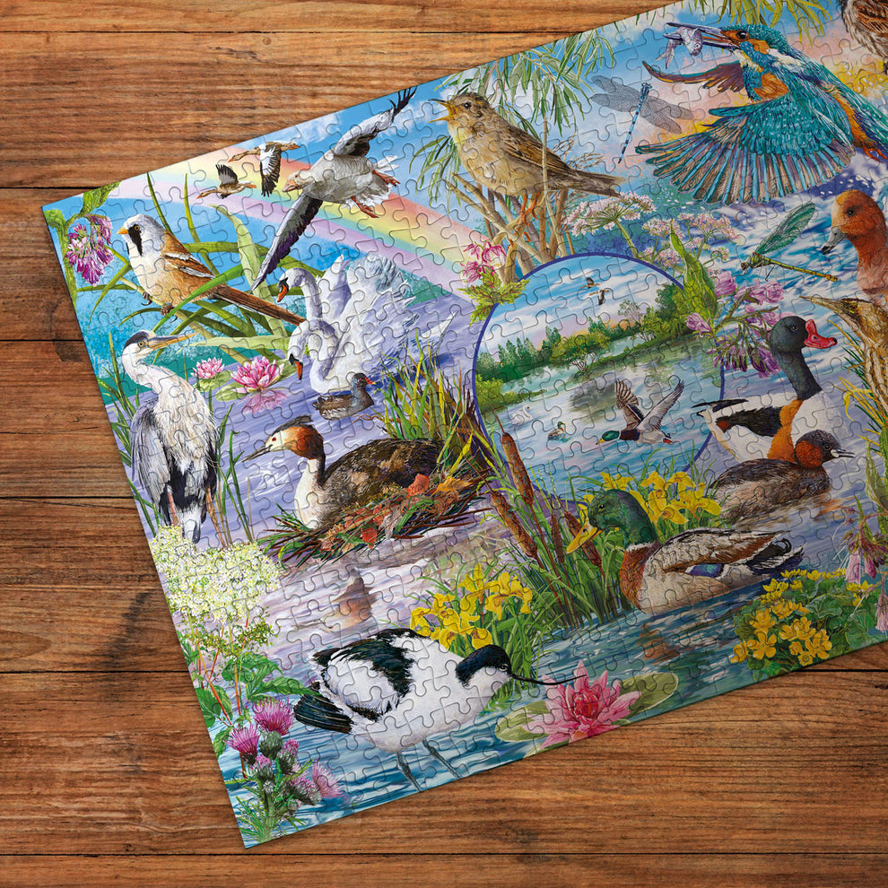 RSPB Wings in the Wild 4x500 Piece Jigsaw Puzzle – All Jigsaw Puzzles