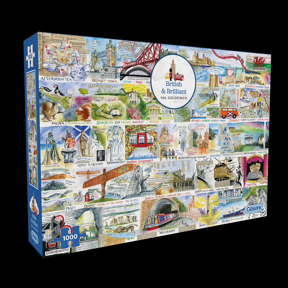Brilliant & British Val Goldfinch 1000 Piece Jigsaw Puzzle – All Jigsaw ...